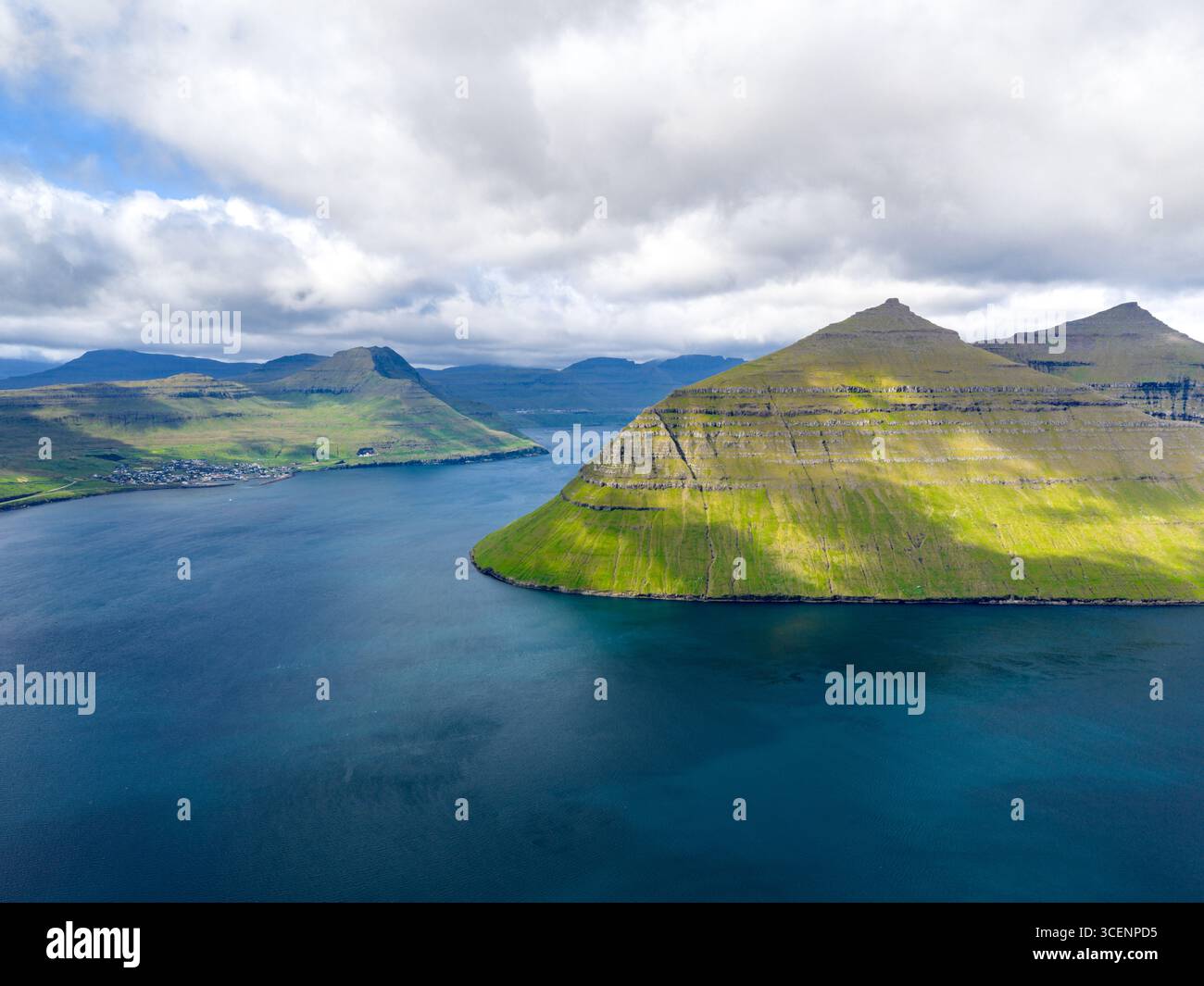 Drone view rising from cliffs hi-res stock photography and images - Alamy
