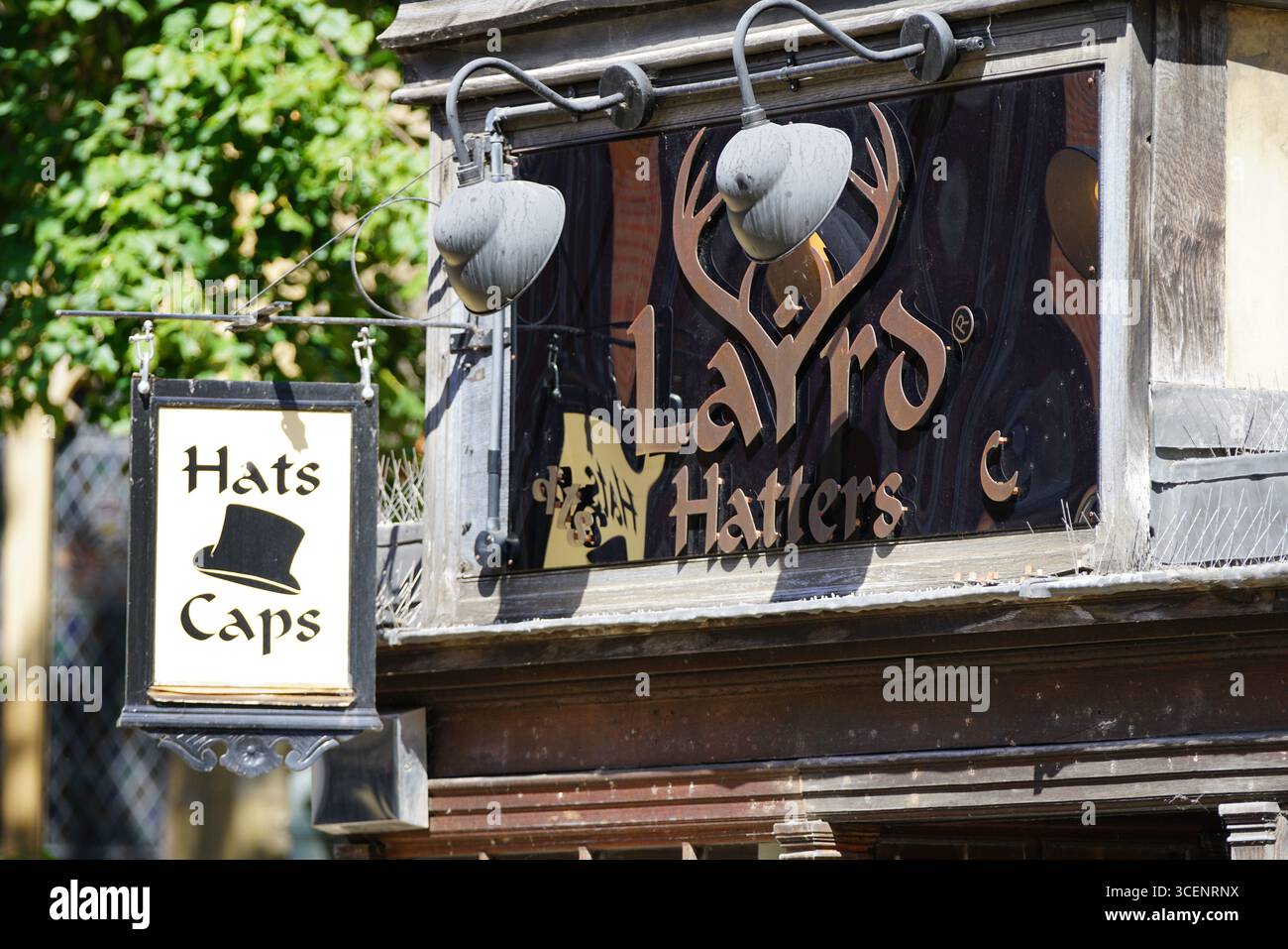 Vintage Hat Shop Sign With Unique Design and Rustic Aesthetic. Oxford ...