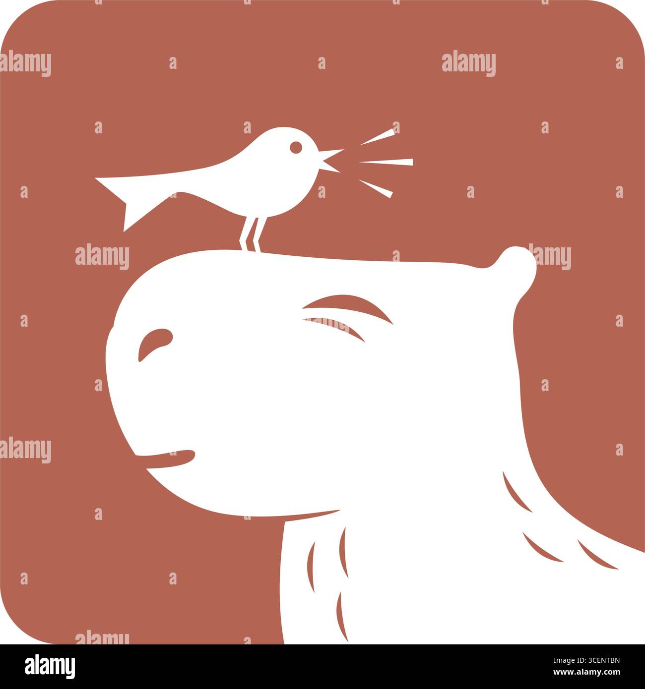 Capybara icon logo design illustration Stock Vector Image & Art - Alamy