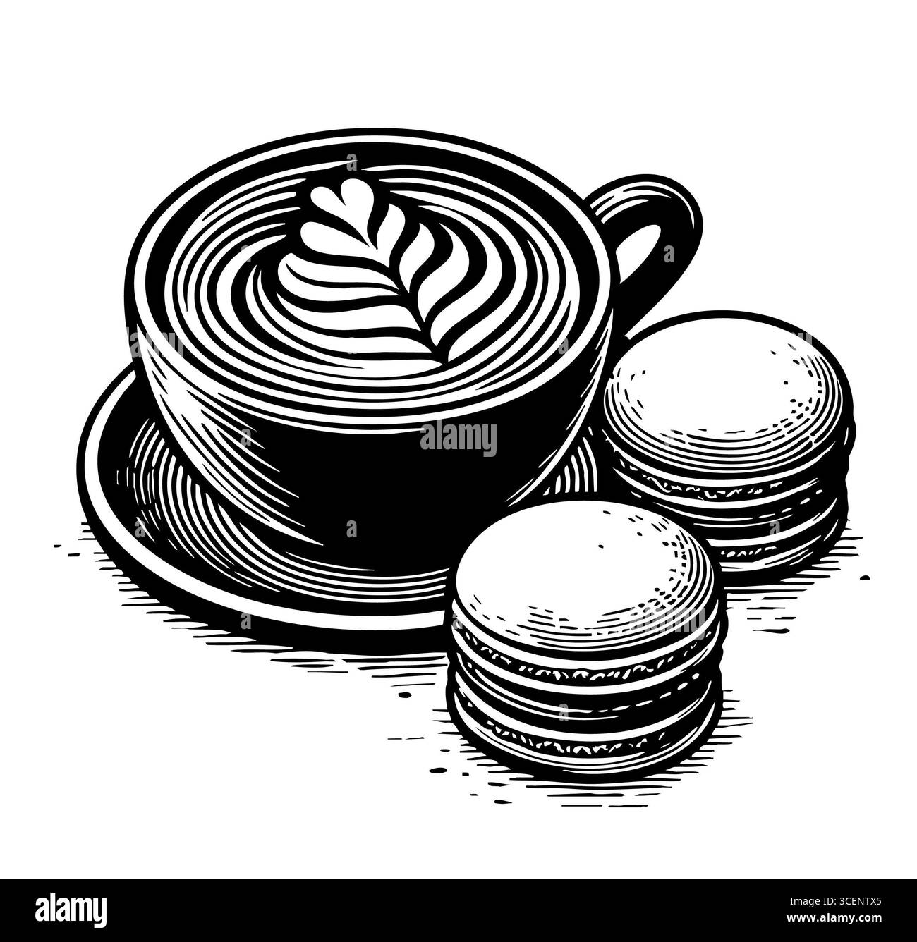 Dessert logo Black and White Stock Photos & Images - Alamy