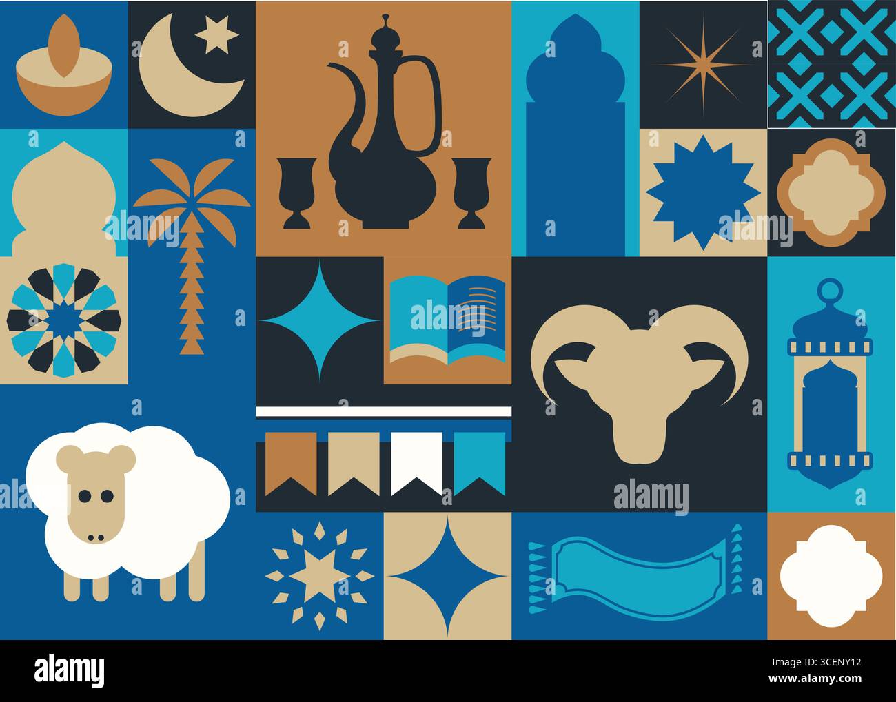 Eid Celebration Cultural Patch Vector Stock Vector Image & Art - Alamy