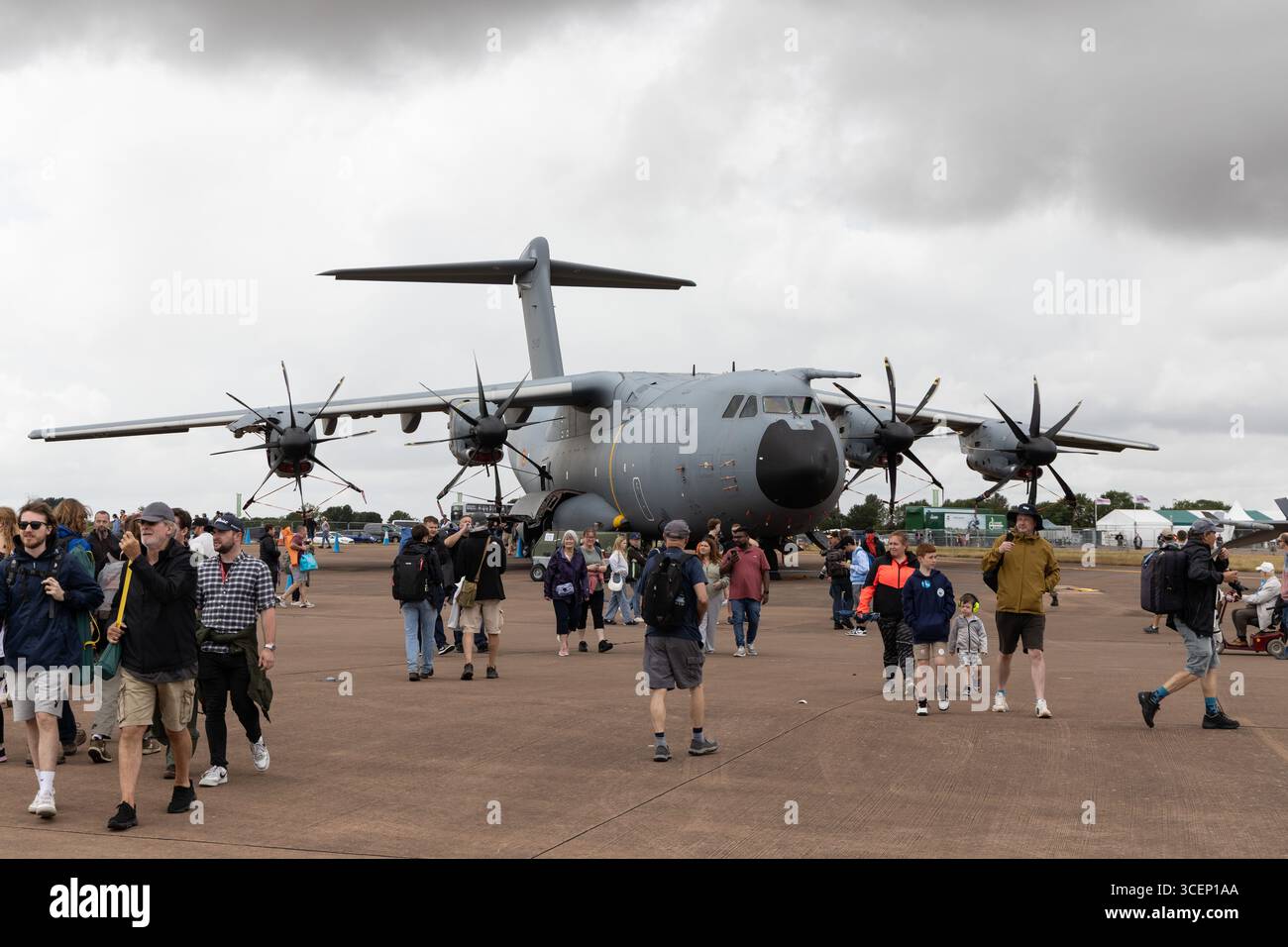Airbus A400M Atlas at 2025 Royal International Air Tattoo at RAF Fairford, UK Stock Photo - Alamy