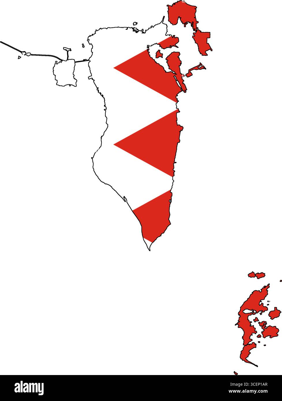 Bahrain map hi-res stock photography and images - Alamy