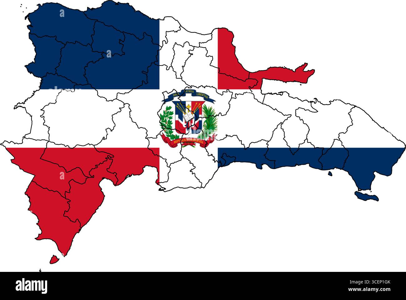 Dominican republic educational map hi-res stock photography and images ...