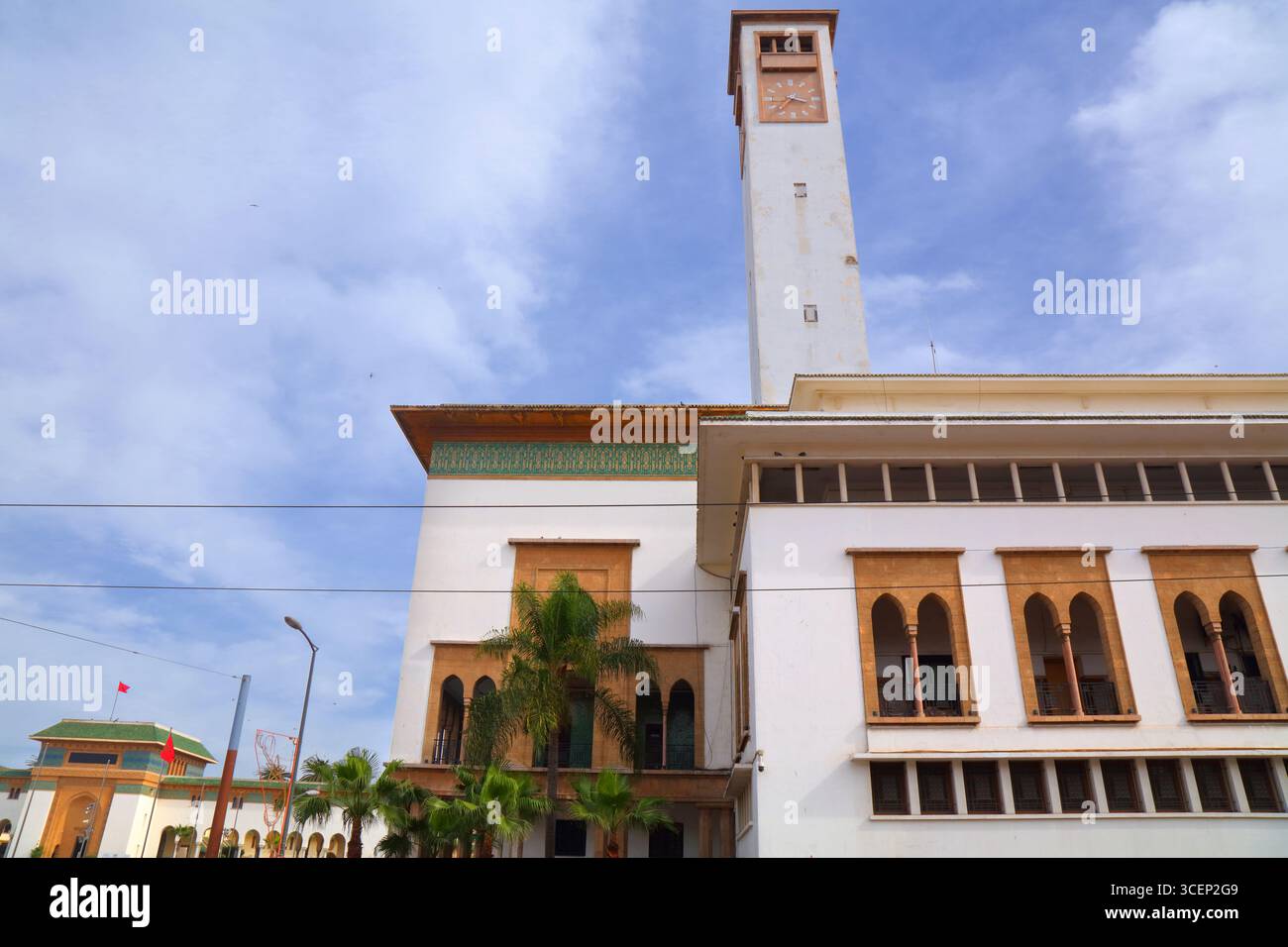 Wilaya building in Casablanca, Morocco. The historic building houses ...