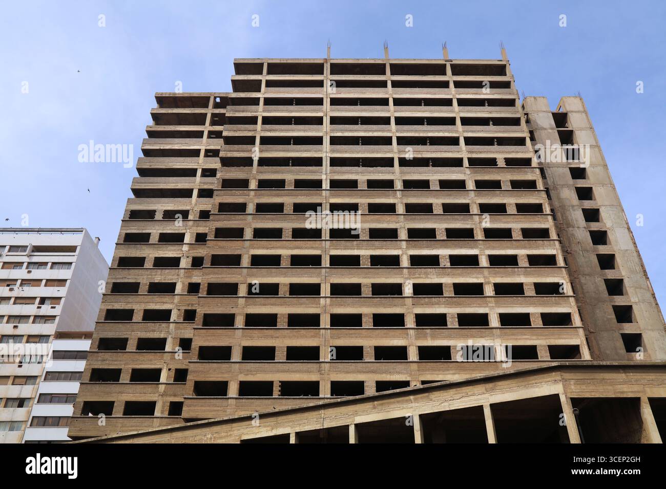 Large office building construction in Casablanca city, Morocco Stock ...