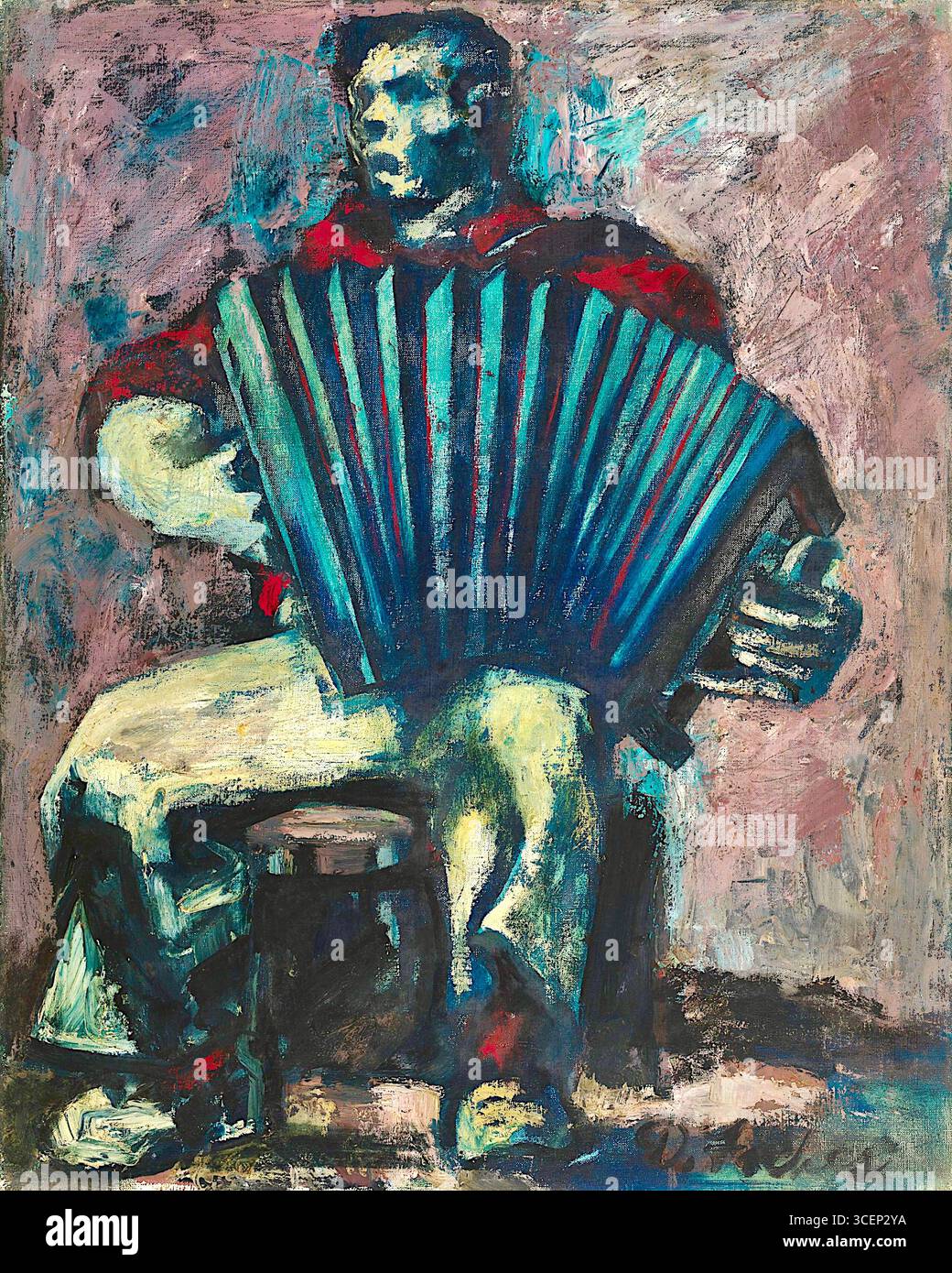 Donald Forbes - Accordion Player - c1940 Stock Photo - Alamy