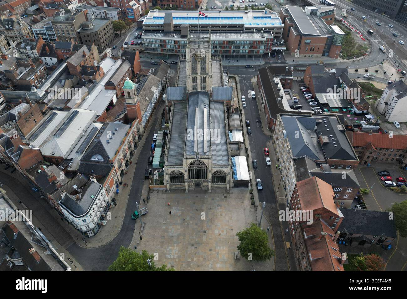 areal views of Hull Minster is an Anglican Church in the centre of Hull ...