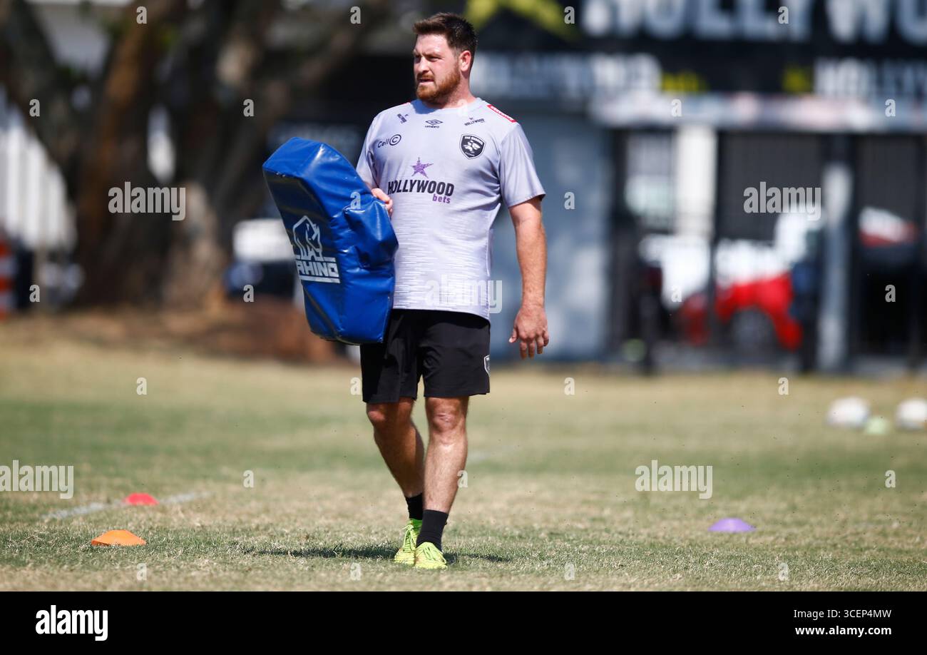 Dian Bleuler of the Hollywoodbets Sharks during Hollywoodbets Sharks Currie Cup Training at the ...