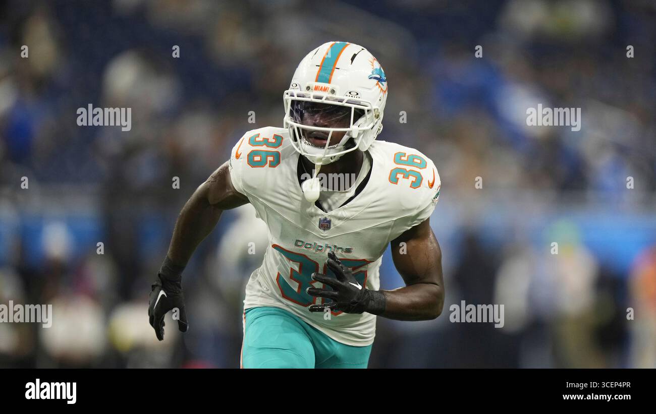 Miami Dolphins cornerback Storm Duck runs during a preseason NFL ...