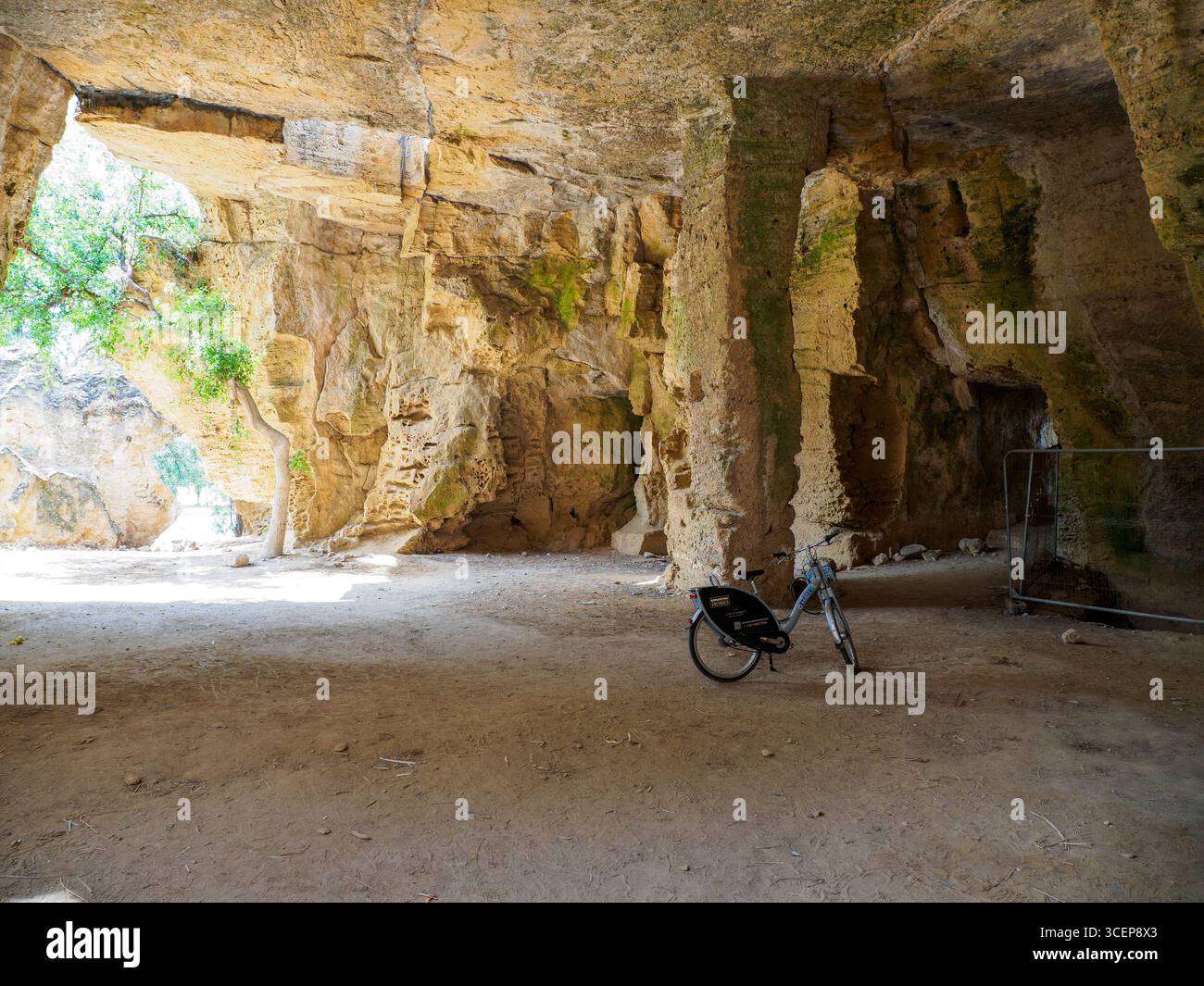 Inside the cave system of Fabrica Hill, Paphos, Cyprus Stock Photo - Alamy