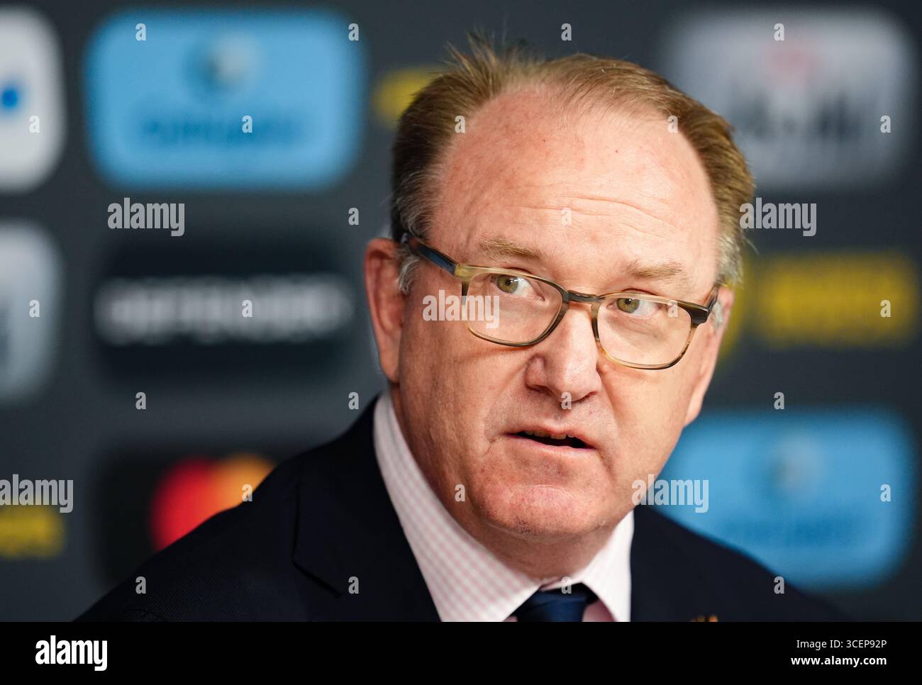 World Rugby Chair Brett Robinson during the Women's Rugby World Cup ...