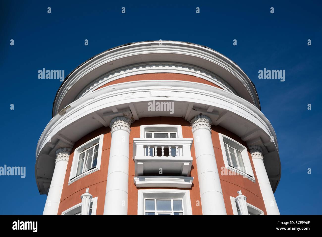 Architectural Detail of Classic Round Column Building Stock Photo - Alamy