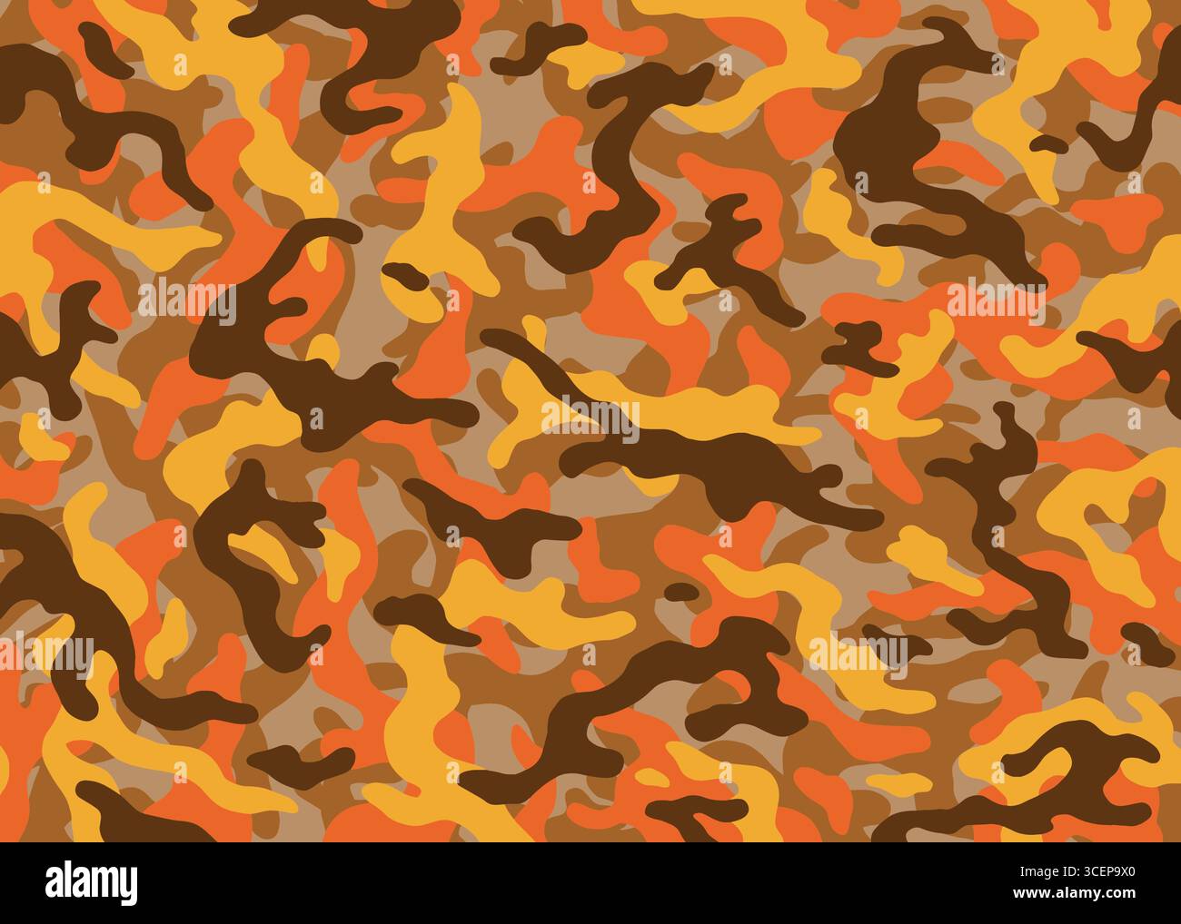 orange camouflage pattern. vector background illustration for web ...