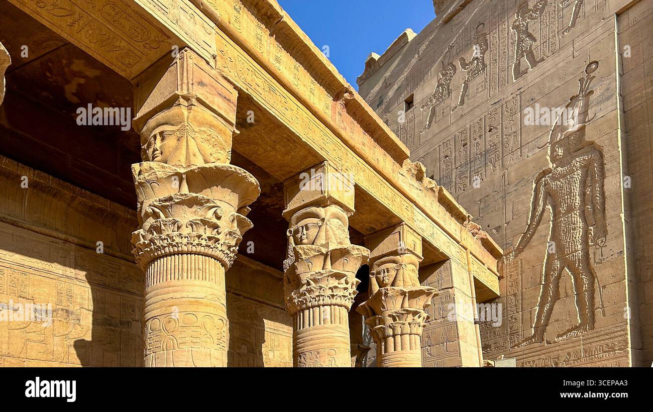 Temple of Isis on Agilkia Island, Aswan, Egypt Stock Photo - Alamy
