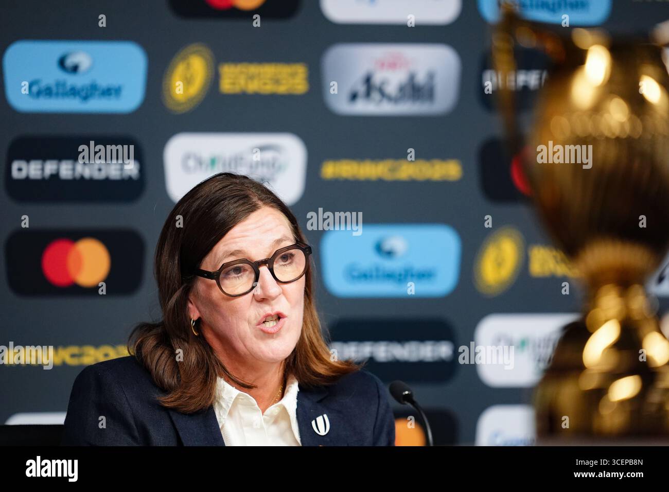 World Rugby Chief of Women's Rugby Sally Horrox during the Women's ...