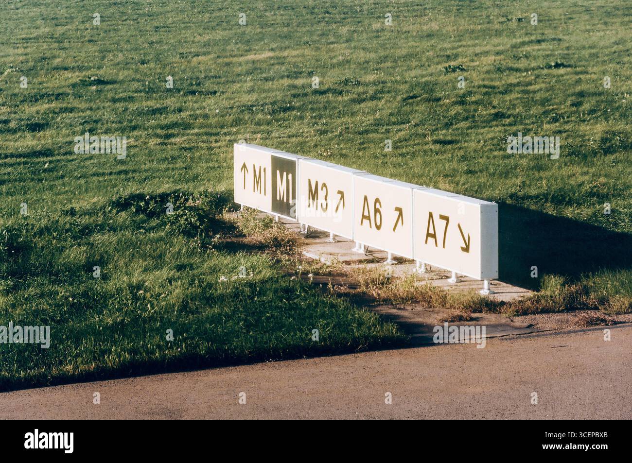 Airport runway road marking hi-res stock photography and images - Alamy