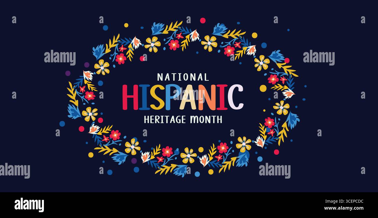 Hispanic heritage month Vector web banner, poster, card for social ...