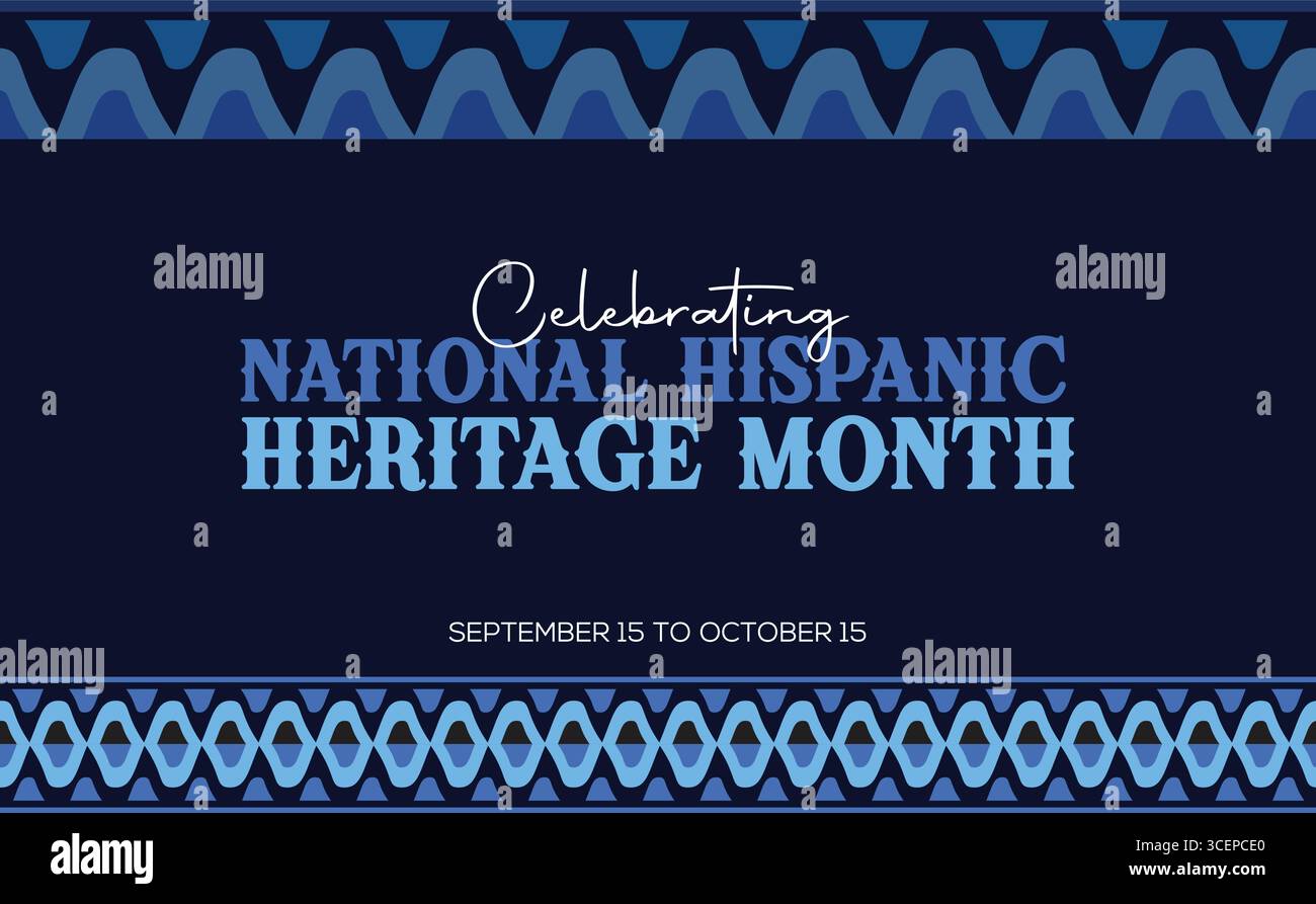 Hispanic heritage month Vector web banner, poster, card for social ...