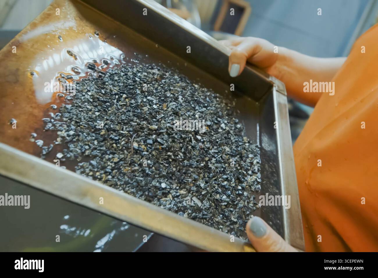 Gold mining washing rock hi-res stock photography and images - Alamy