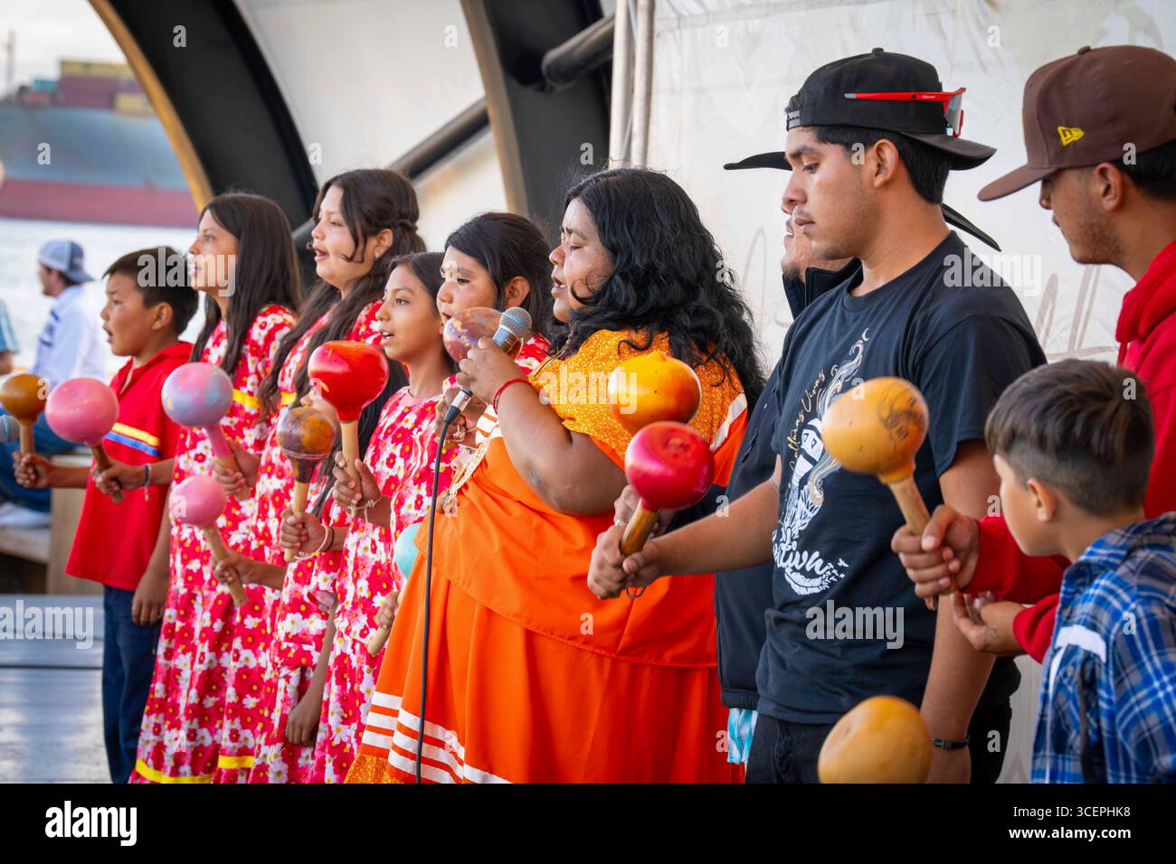 Grupo Estrella Brillante from the Paipai community seen during the ...