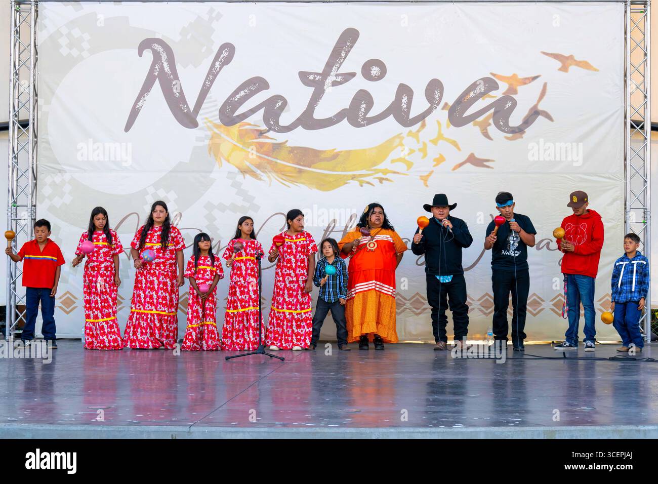 Grupo Estrella Brillante from the Paipai community seen during the ...