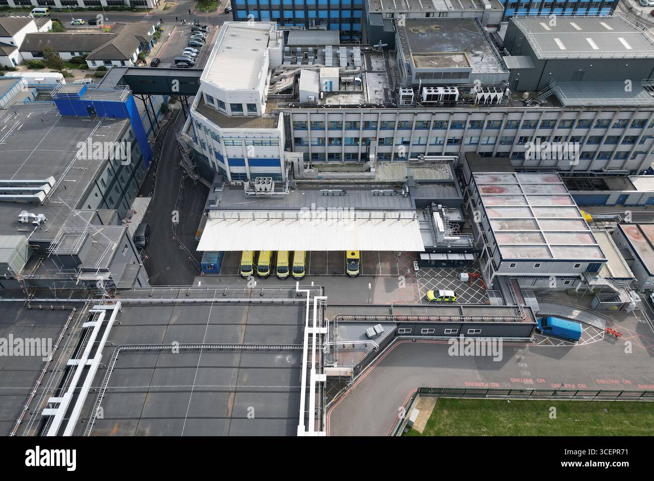 aerial view of Hull Royal infirmary, Hull University Teaching Hospitals ...