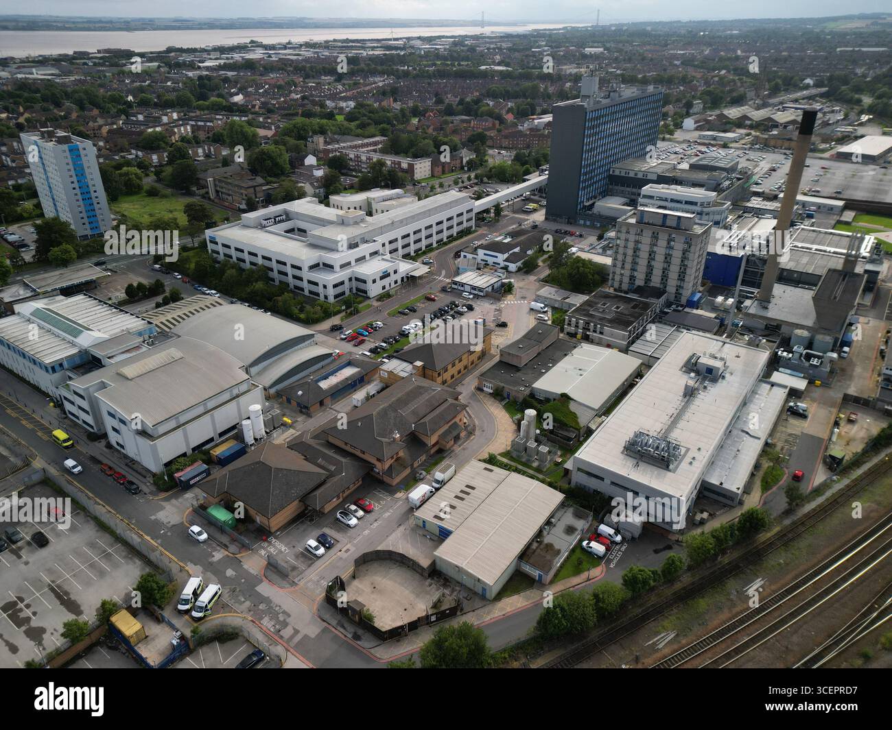aerial view of Hull Royal infirmary, Hull University Teaching Hospitals ...