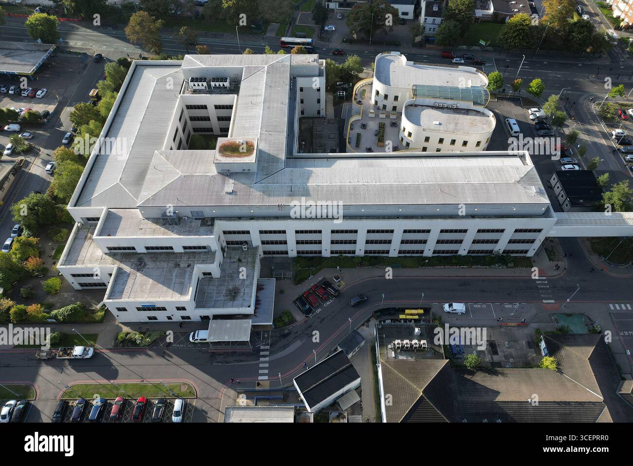 aerial view of Hull's Women and Children's Hospital at Hull Royal ...