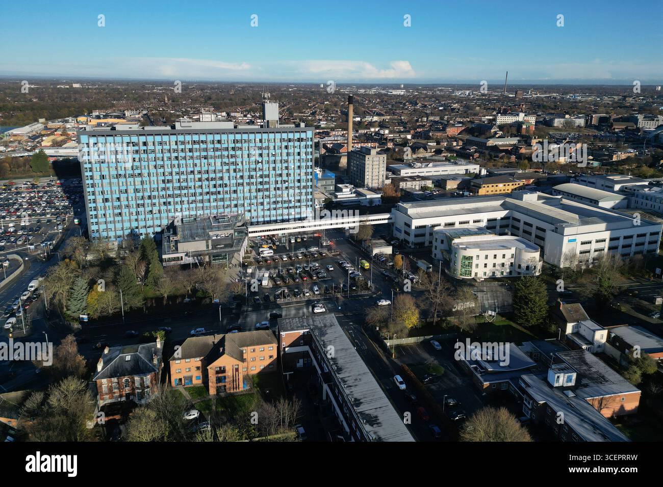 aerial view of Hull Royal infirmary, Hull University Teaching Hospitals ...