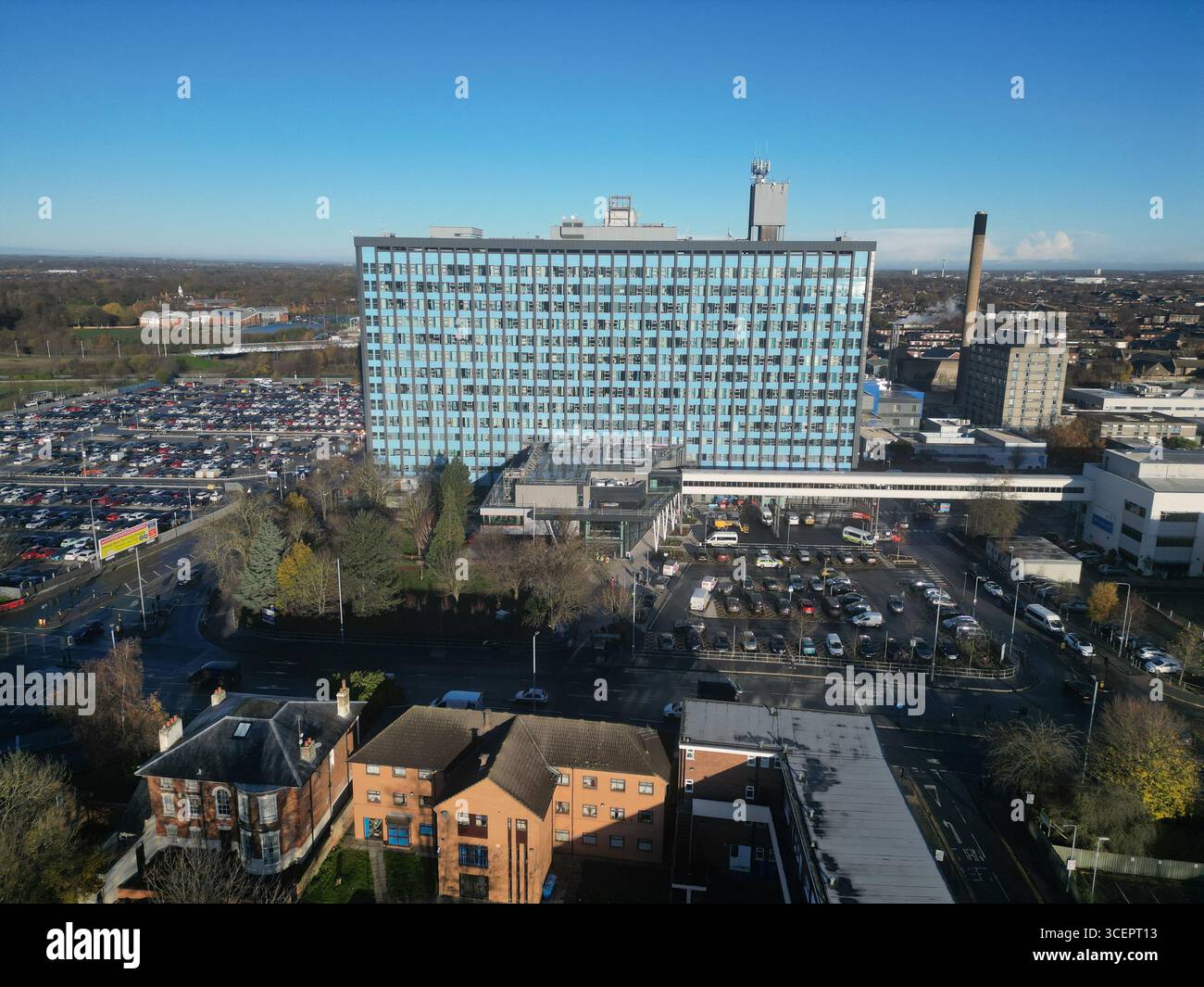 aerial view of Hull Royal infirmary, Hull University Teaching Hospitals ...