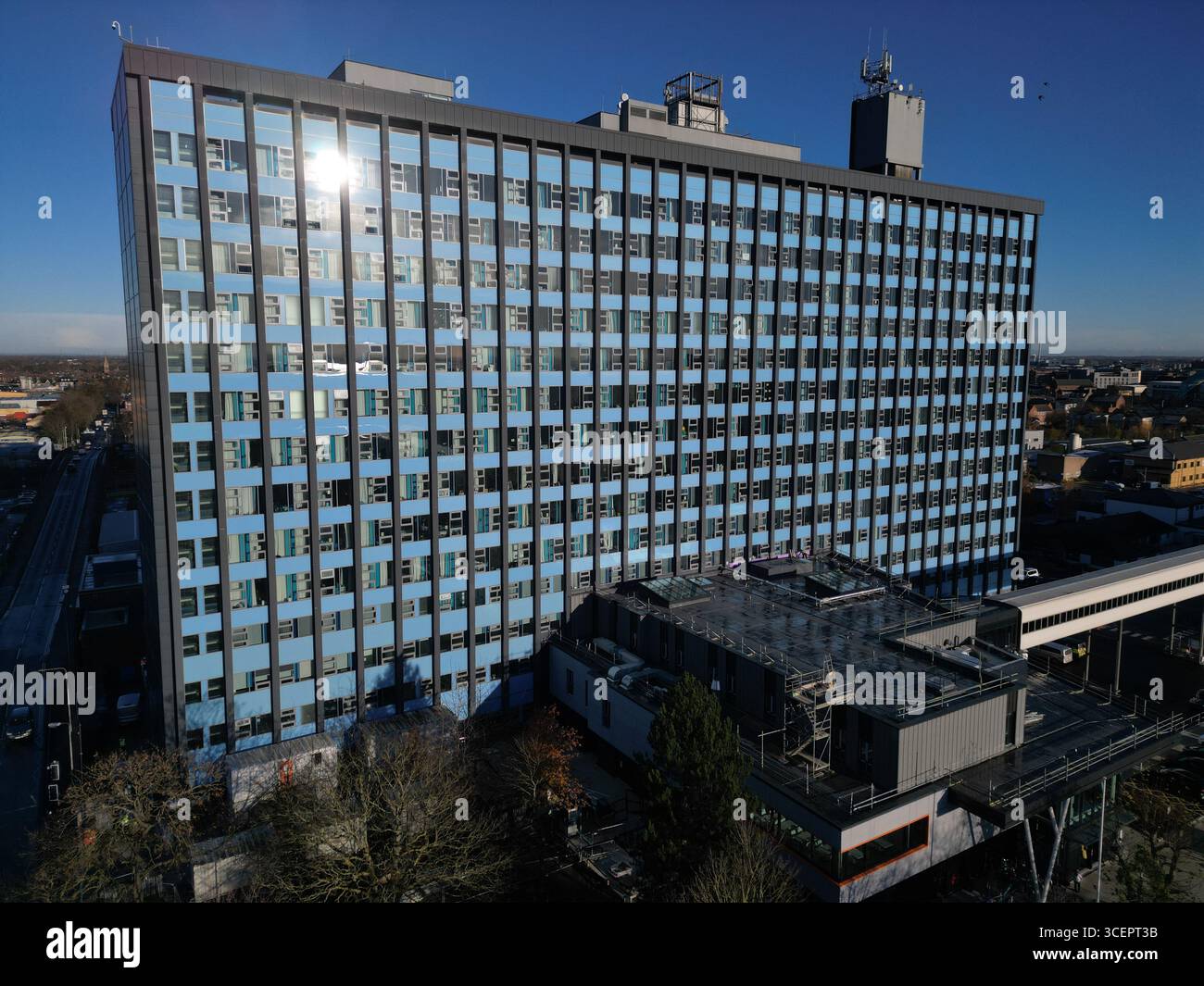 aerial view of Hull Royal infirmary, Hull University Teaching Hospitals ...