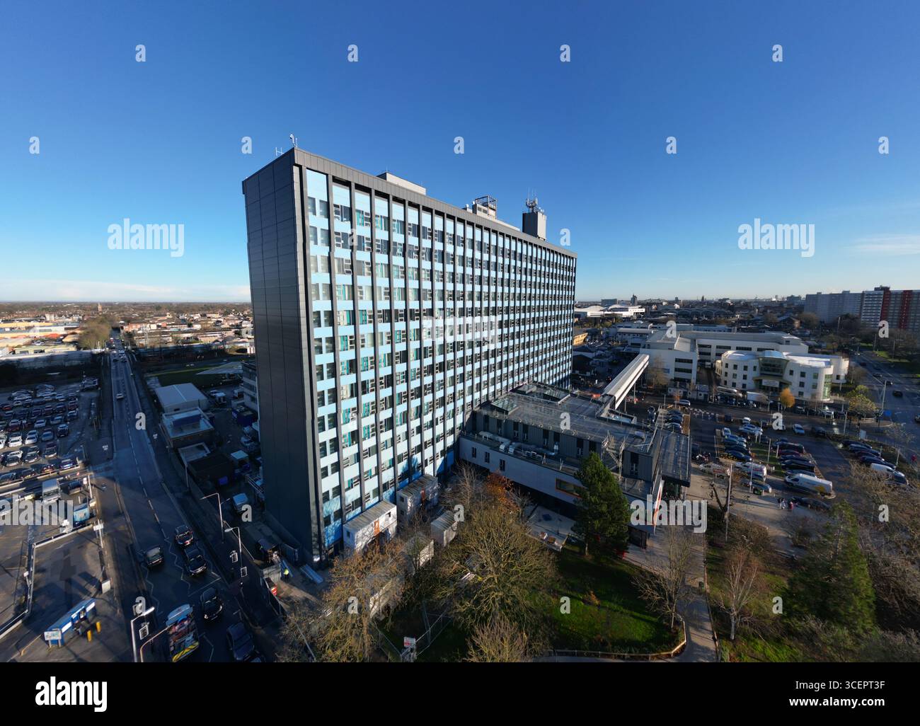aerial view of Hull Royal infirmary, Hull University Teaching Hospitals ...