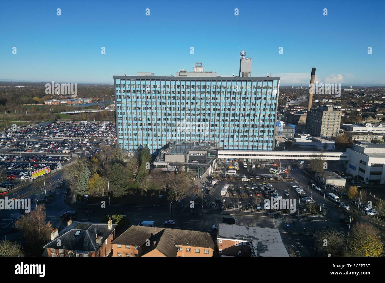 aerial view of Hull Royal infirmary, Hull University Teaching Hospitals ...