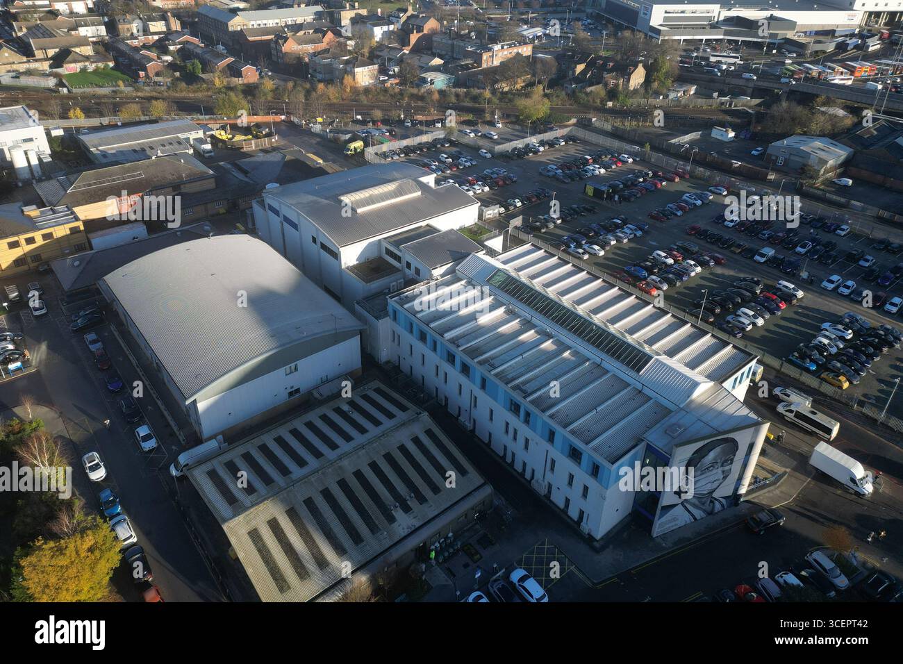 aerial view of Hull Royal infirmary Eye Hospital and Ophthalmology Outpatients Dept. Hull ...