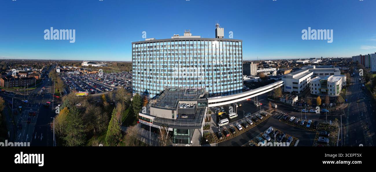 aerial view of Hull Royal infirmary, Hull University Teaching Hospitals ...