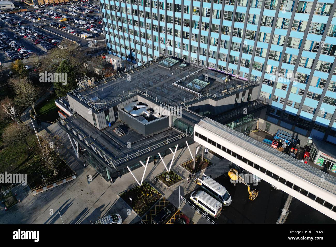 aerial view of Hull Royal infirmary, Hull University Teaching Hospitals ...