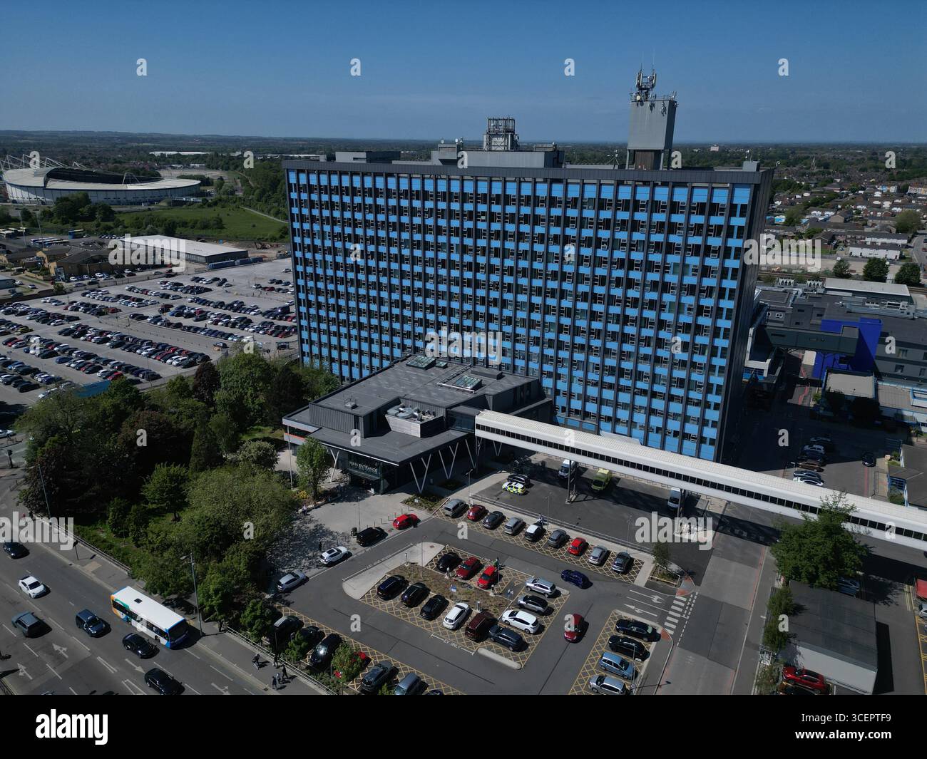 aerial view of Hull Royal infirmary, Hull University Teaching Hospitals ...