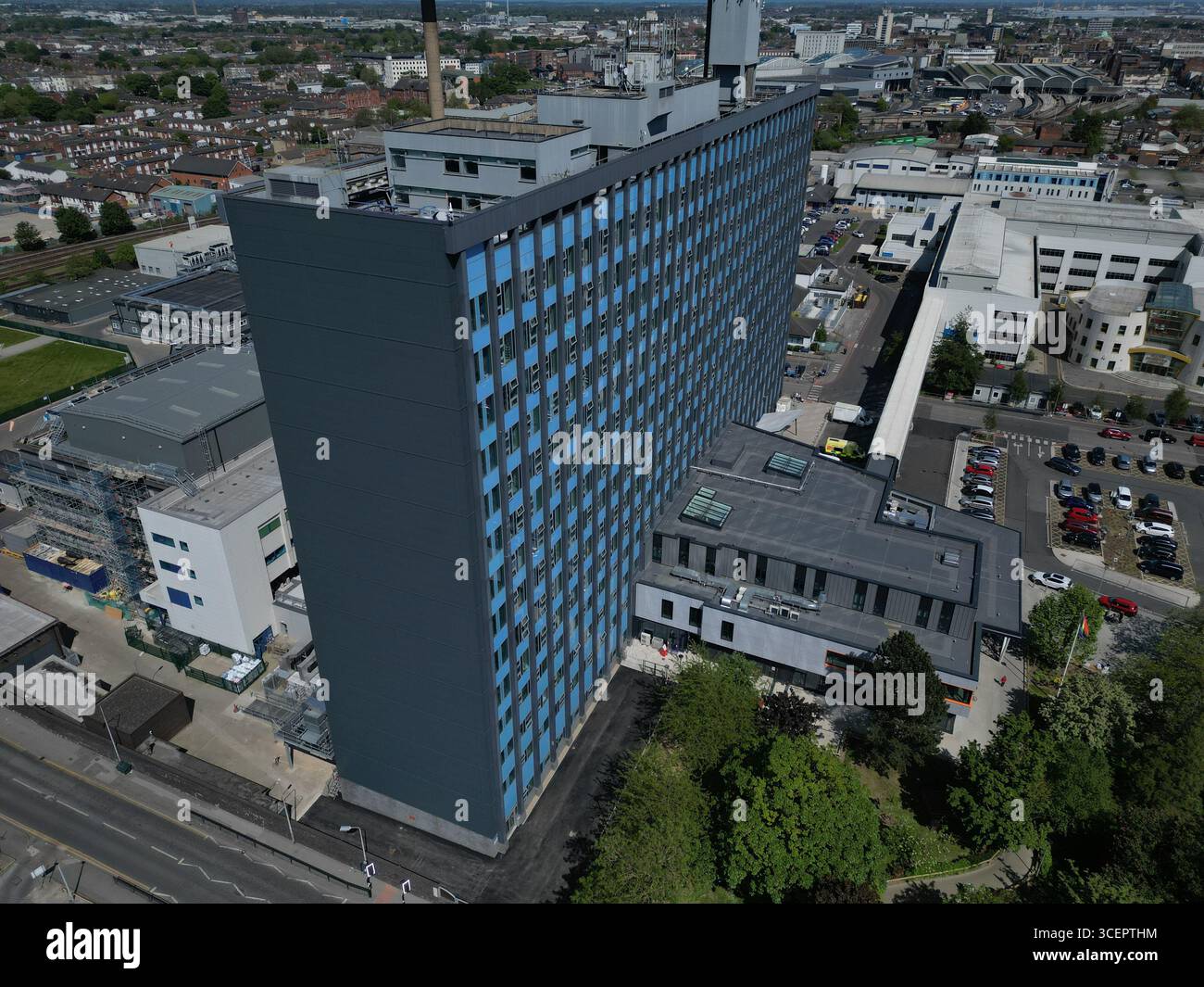 aerial view of Hull Royal infirmary, Hull University Teaching Hospitals ...