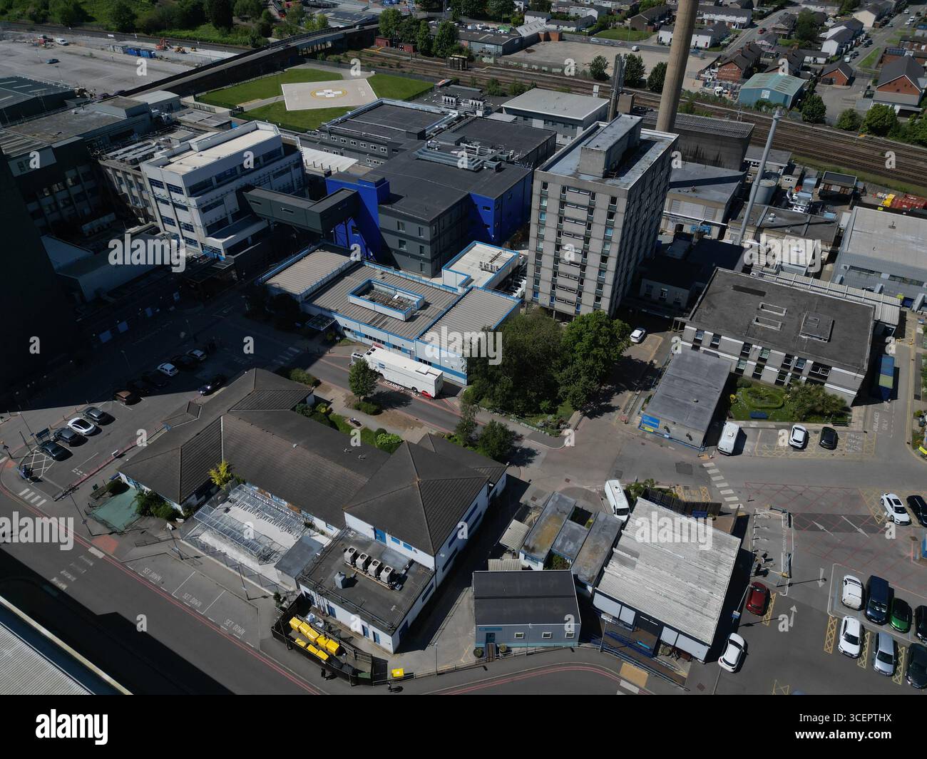 aerial view of Hull Royal infirmary, Hull University Teaching Hospitals ...