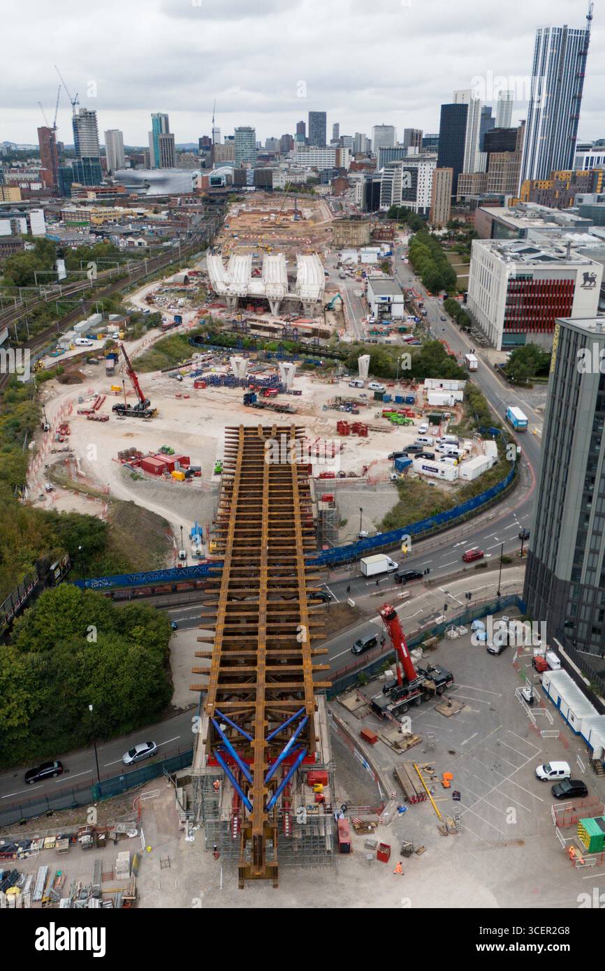 HS2's Lawley Middleway Bridge, which is currently being moved into ...
