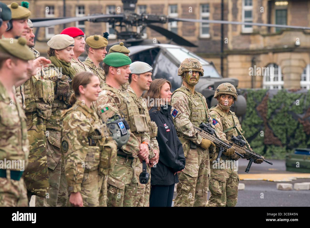 Army personnel during the British Army Expo 2025 show at Redford ...