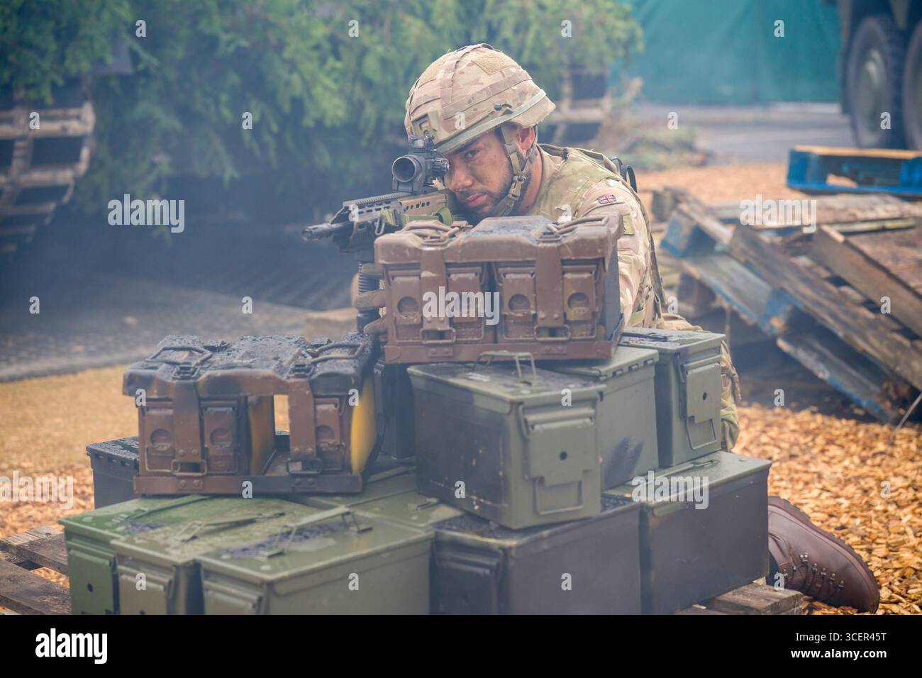 Army personnel during the British Army Expo 2025 show at Redford ...