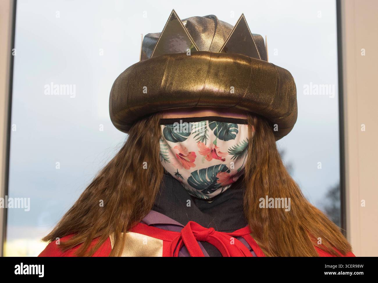 a corona protection ffp2 face mask, health and protection against ...