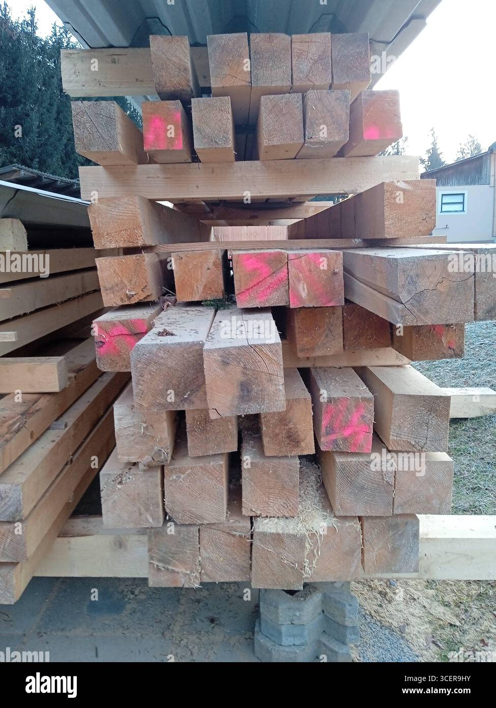 Natural resource and building material wood as natural construction ...