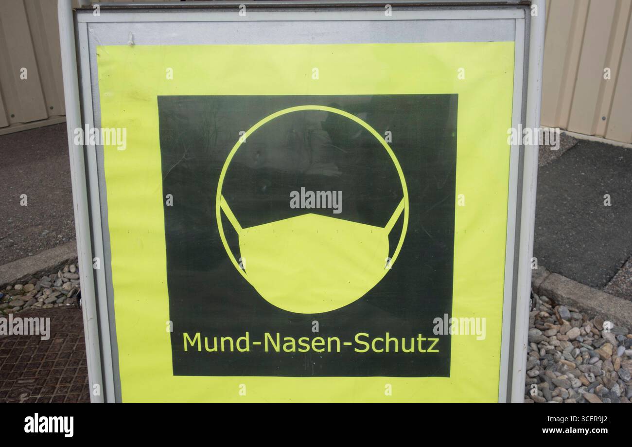 a corona protection ffp2 face mask, health and protection against ...