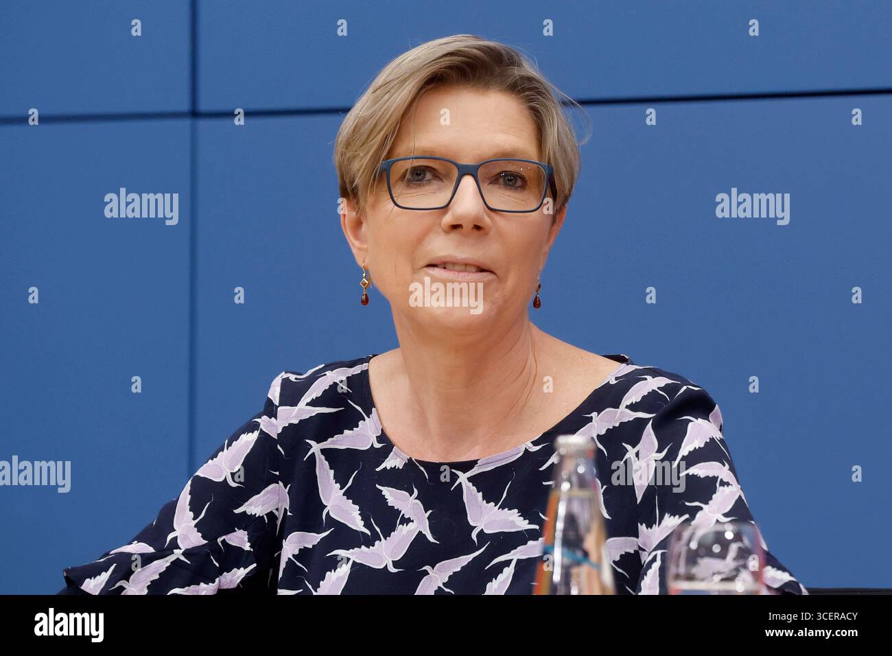 19.08.2024, Christine Richter, Senatssprecherin, in der Pressekonferenz ...
