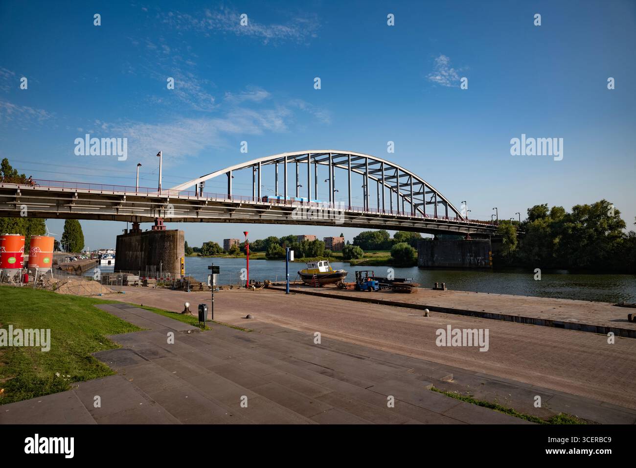 Holland. Arnhem. Arnhem Bridge John Frost Bridge 2025 The area around ...