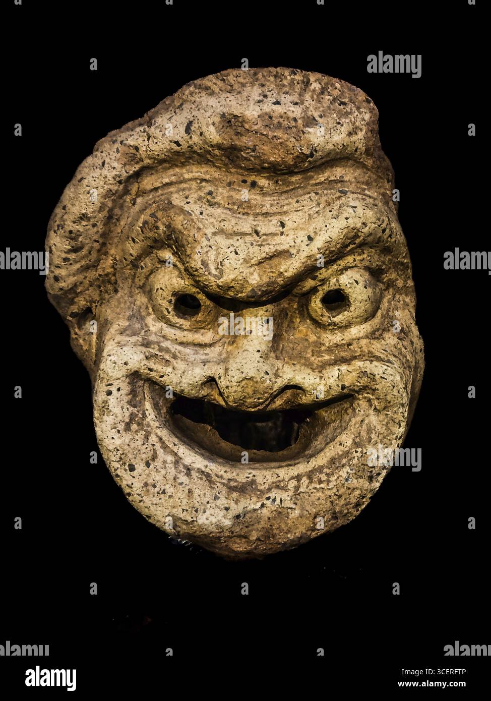 Roman-Greek theatre masks, Domus Romana, Roman villa from the 1st ...