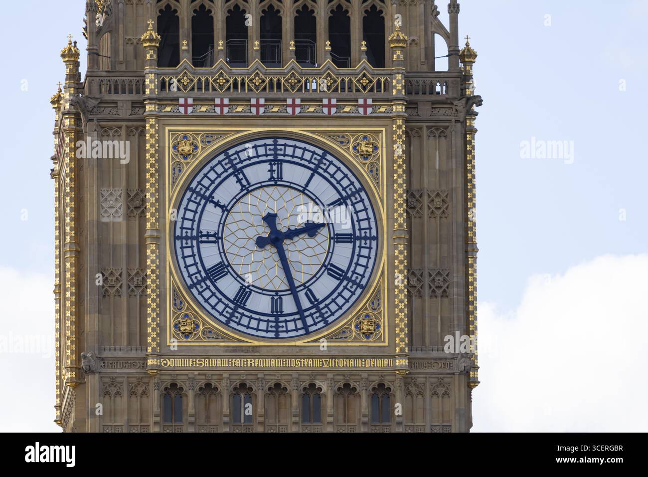 Big Ben or The Elizabeth Tower clock tower of the Palace of Westminster ...
